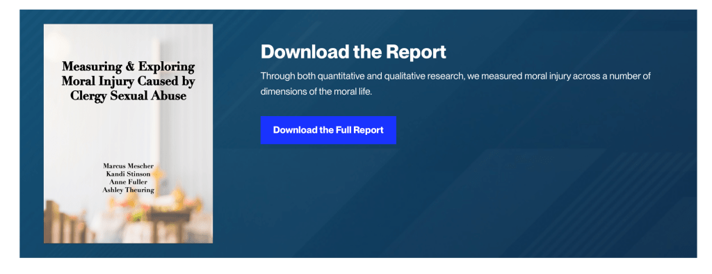 Measuring & Exploring Moral Injury Caused by Clergy Sexual Abuse – Dr ...